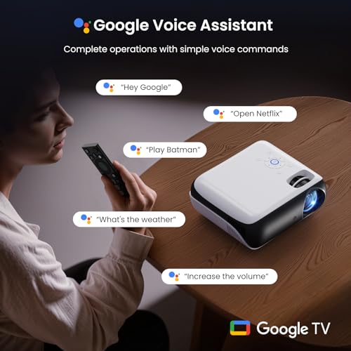 HAPPRUN OFFICIAL LICENSED GOOGLE TV SMART PROJECTOR HAPPRUN 4K UHD - B – Retailking.com