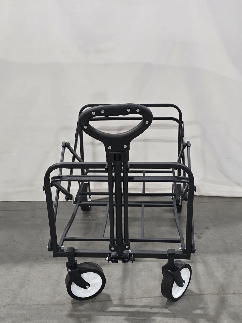 LASHAKE COLLAPSIBLE WAGON CARTS FOLDABLE WAGON CART - BLACK/WHITE - Li ...