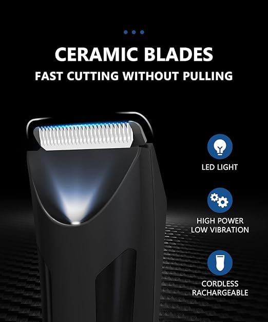 ROMISA Electric Groin Body Hair Trimmer - ROMISA Ball Trimmer for Men ...
