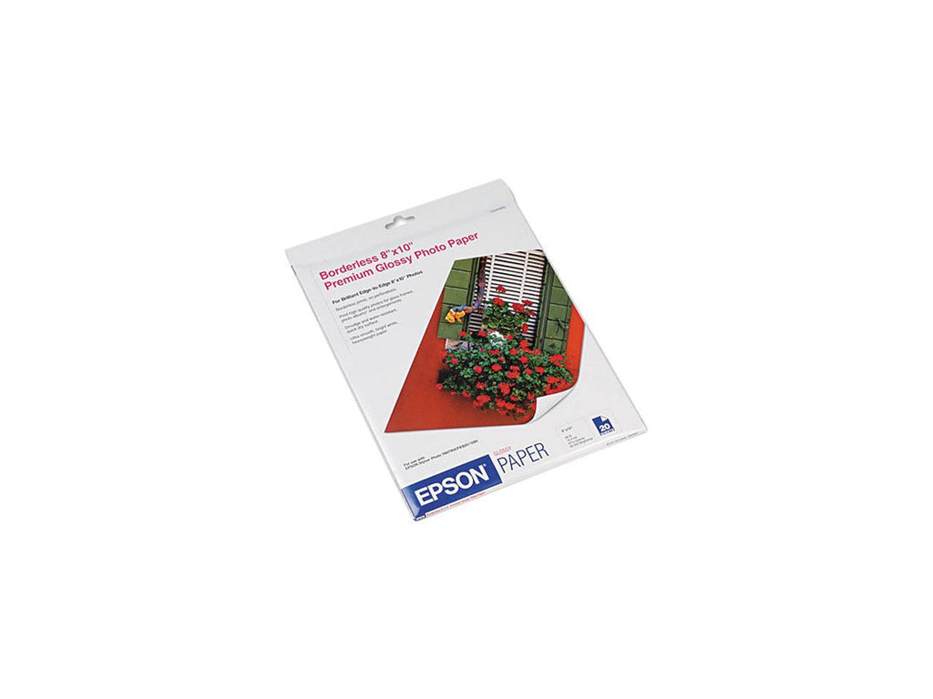 Epson S041465 Premium Photo Paper 8" x 10" - High Gloss - 92 Brightnes ...