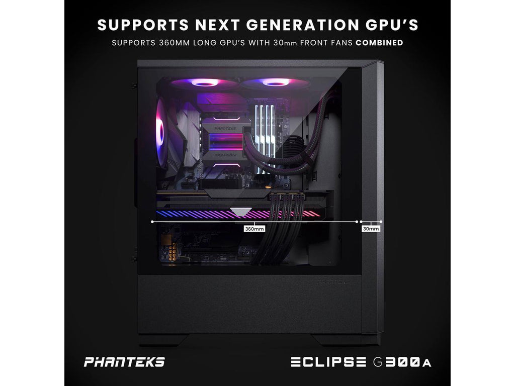 Phanteks Eclipse G300A Ultra-fine Performance Mesh, Mid-tower case, D ...