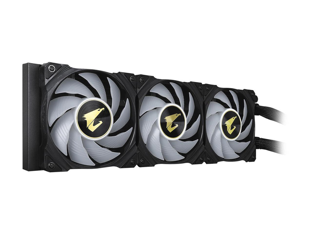 AORUS AIO Liquid Cooler, 360mm Radiator, 120*25mm*3 ARGB Fan, >200w TD ...