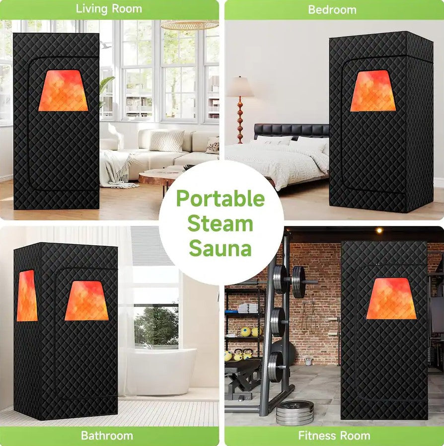ESSEN BLISSED PORTABLE STEAM SAUNA HOME SAUNA TENT 3L 1500W STEAMER ...