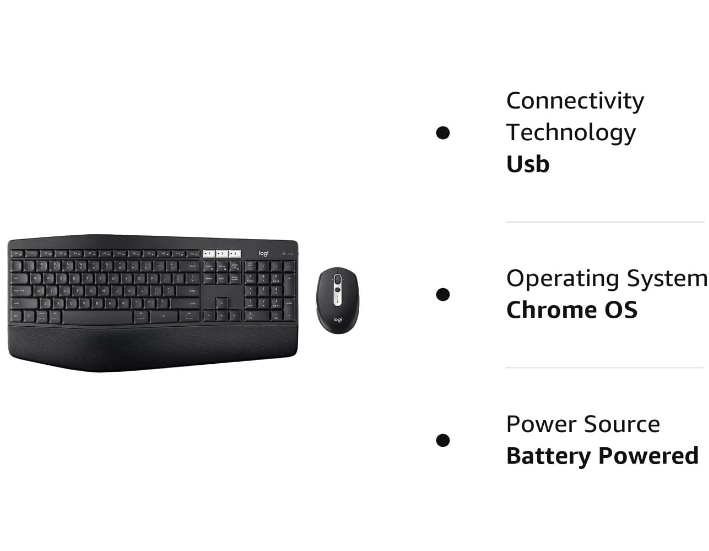 LOGITECH MK825 Wireless Keyboard and Mouse Combo BLACK 920-009442 Like ...