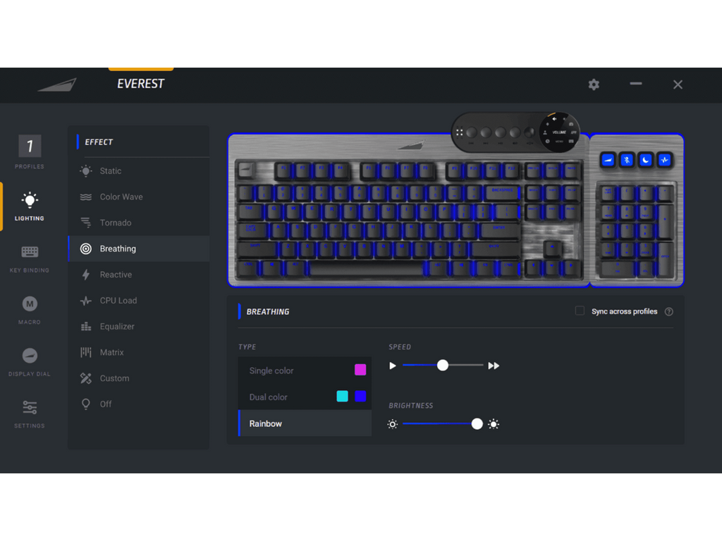 MOUNTAIN Everest Core TKL Compact Mechanical Gaming Keyboard - USB Hub ...