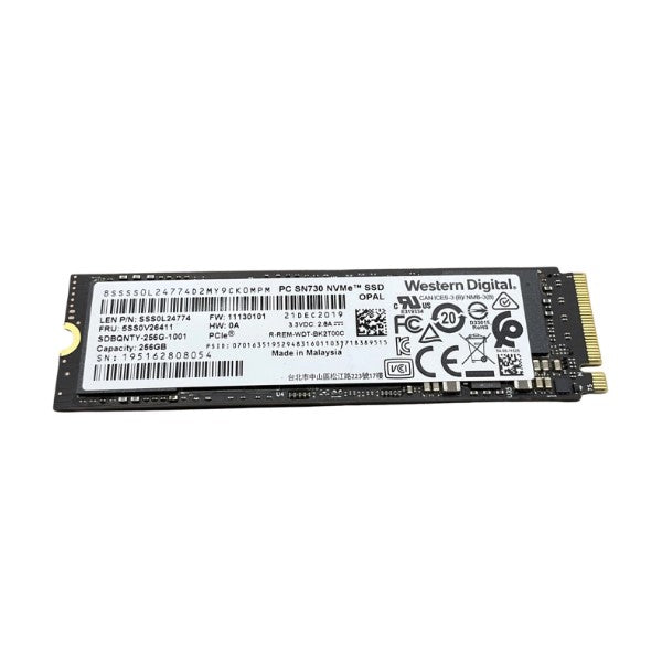 WESTERN DIGITAL SN730 256GB SOLID STATE DRIVE - BLACK - Like New ...