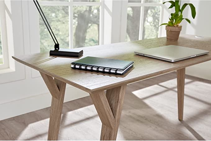 Realspace Trezza 62"W L-Shaped Desk 8698809 - Light Oak - Like New ...