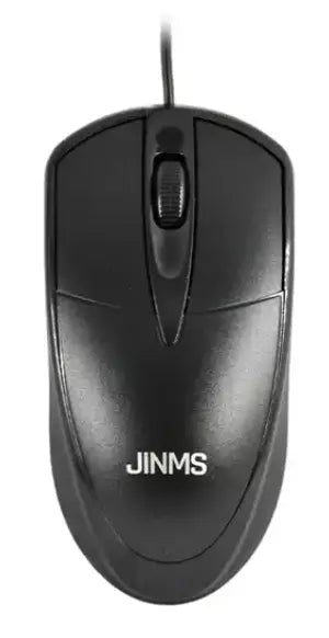 JINMS KM-001 PLUG & PLAY WIRED OFFICE KEYBOARD & BUSINESS MOUSE - BLAC ...
