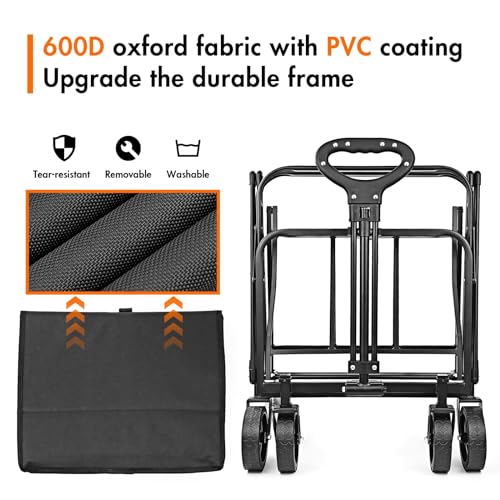 NEOTEC COLLAPSIBLE-FOLDING-WAGON WAGON CART HEAVY DUTY FOLDABLE OUTDOO ...