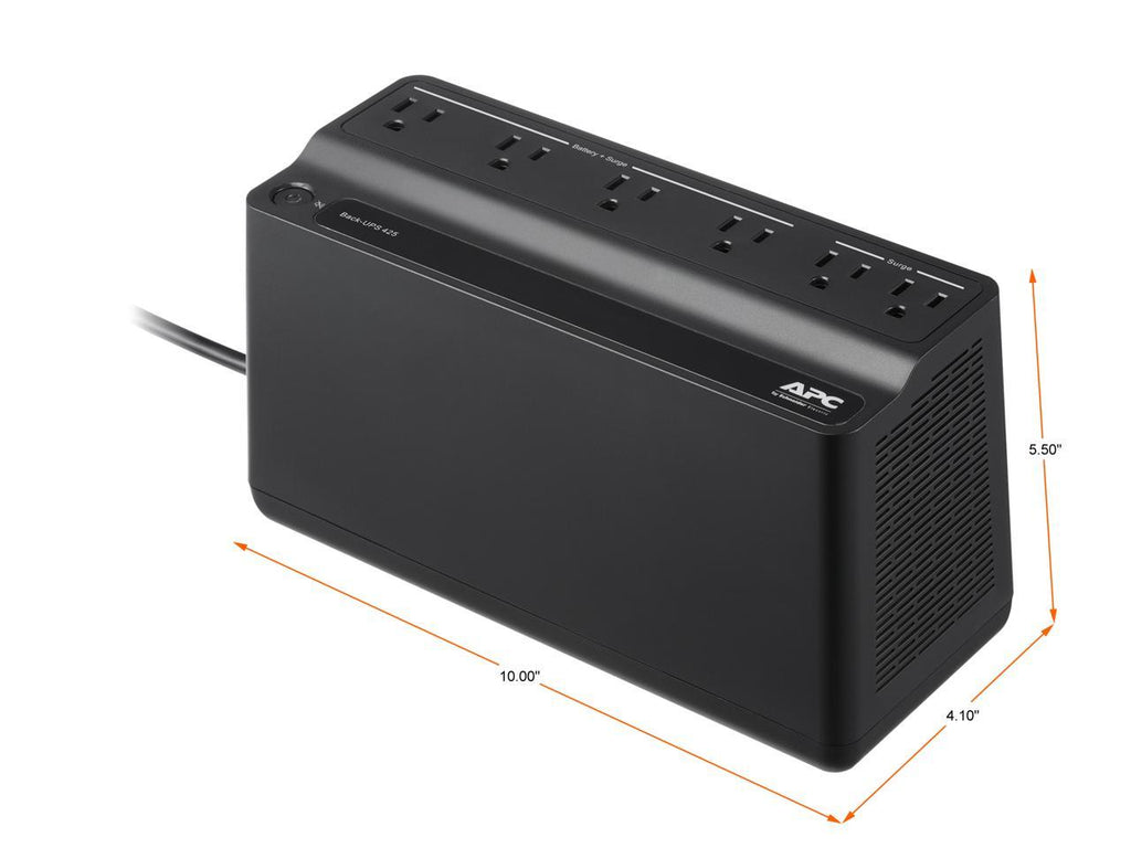 APC UPS Battery Backup Surge Protector, 425VA Backup Battery Power Sup ...