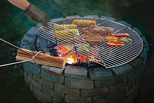 ONLYFIRE BBQ Solid Stainless Steel Rod Foldable Cooking Grates 30" - L ...