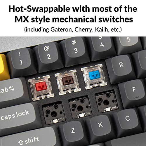 Keychron Q7 70% Layout Hot-Swappable RGB Wired Mechanical - Grey - Bra ...