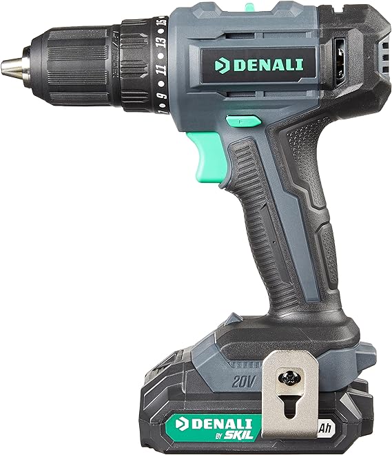 Denali by SKIL 20V Cordless Drill Driver Kit 2.0Ah Battery ADL5275B-10 ...