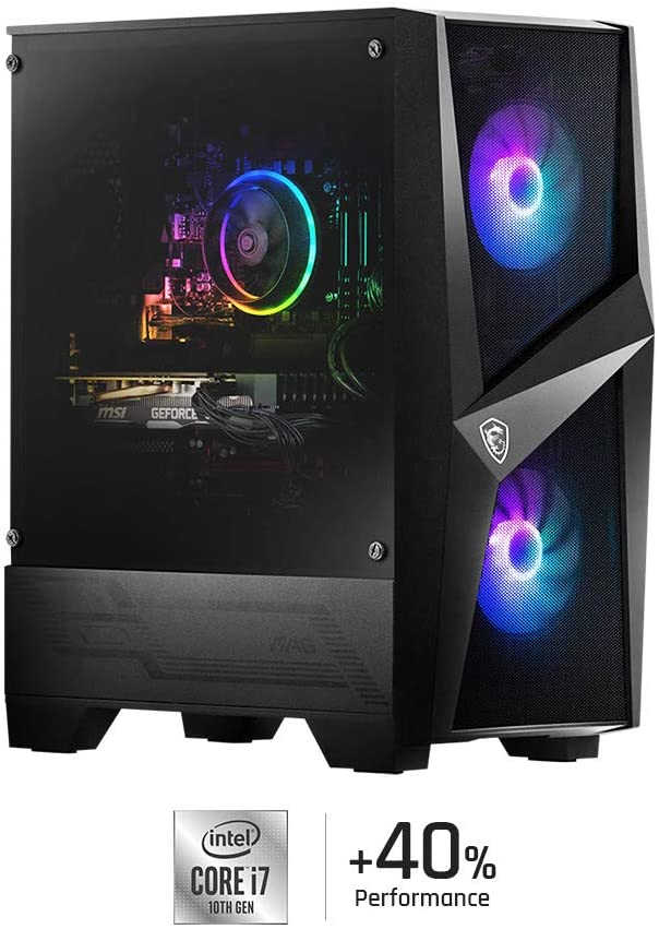 MSI Codex R Tower Desktop i7-10700F 16GB 512GB SSD RTX 2060 10SC-002US ...