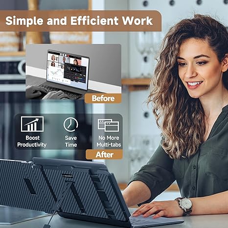 MarsMyth S1 14'' Portable Dual Monitor Internal Speakers 1080P FHD - B ...