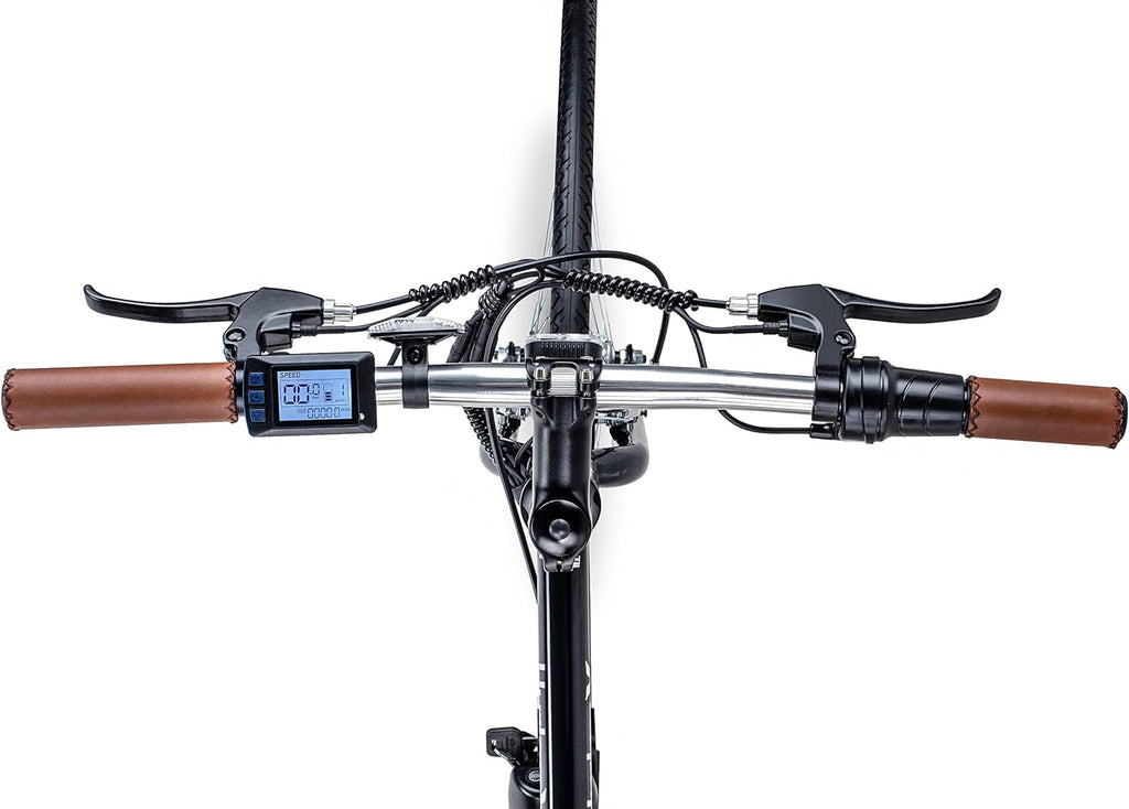 Hurley Electric Bikes Amped Urban Single Speed E-Bike 27" Wheel - BLAC ...