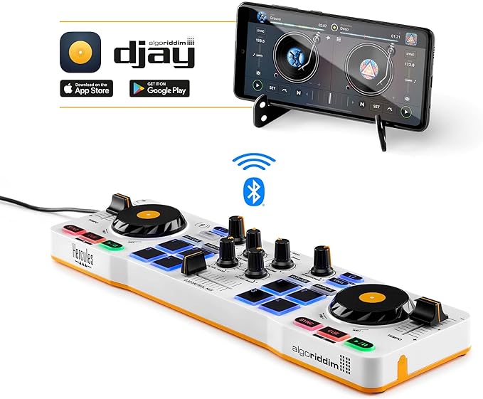 Hercules DJControl Mix – Bluetooth Wireless DJ Controller – dJay app ...