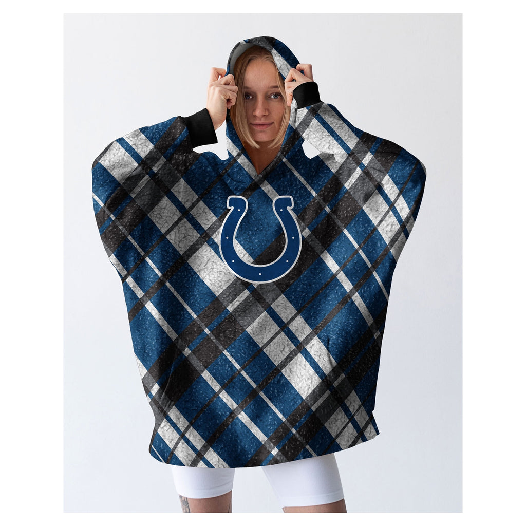 PEGASUS COLTS 34" X 34" DIGITAL DASH SHERPA HOODED FAN CAPE - INDIANAP ...