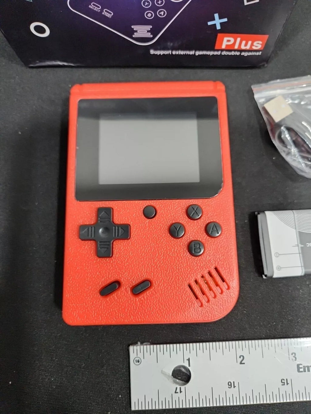 GAMEBOX GAME BOX PLUS- HAND HELD GAME SYSTEM RECHARGEABLE BATTERY - RE ...