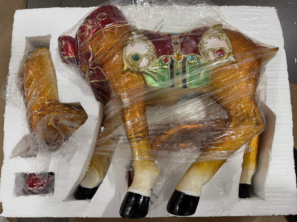 KRINGLE EXPRESS ILLUMINATED REINDEER CHRISTMAS DECOR (STAND REINDEER ...