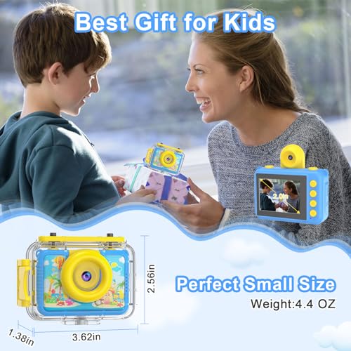 PROGRACE Kids Waterproof Camera - 2024 Upgrade Digital Underwater Came ...