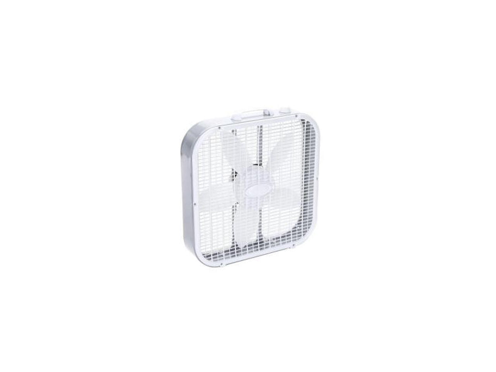 Lasko 20" Energy Efficient Basic Box Fan w/ 3 Speeds, White ...
