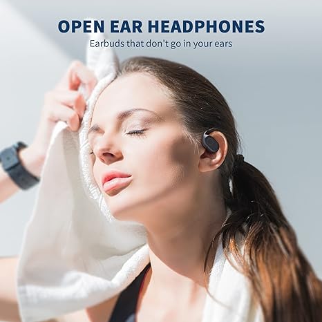 PSIER Open Ear Headphones 5.3 Wireless Sports Digital Display SP05 - B ...