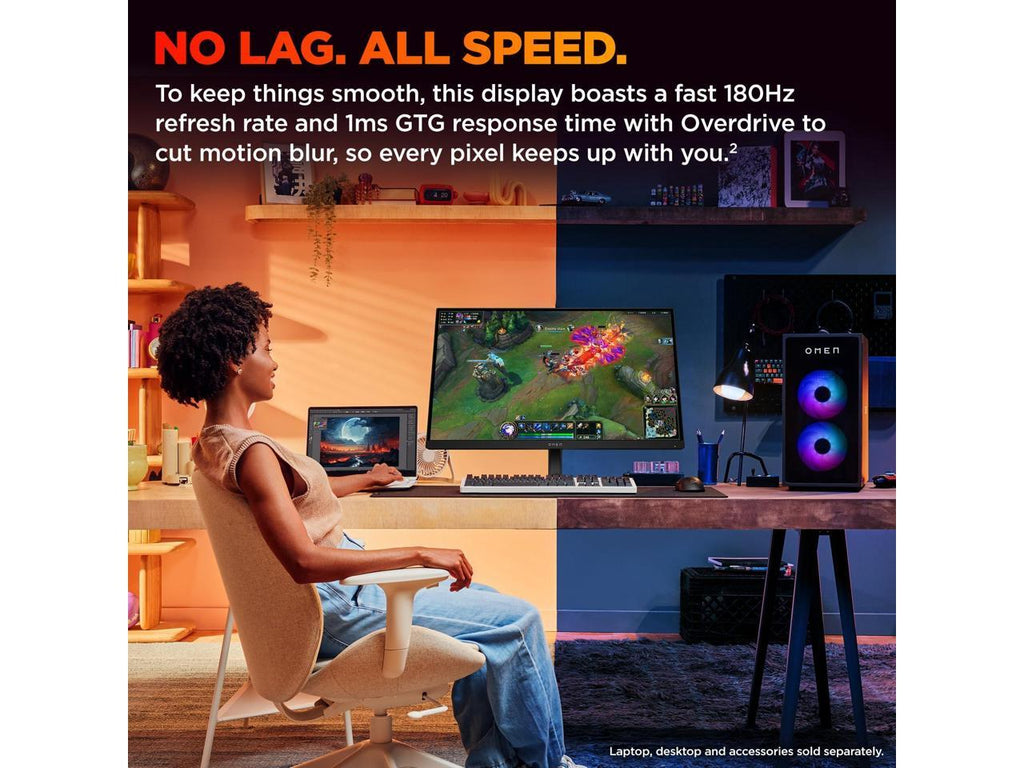 HP OM27QG2 27 inch OMEN QHD 180Hz Gaming Monitor – Retailking.com