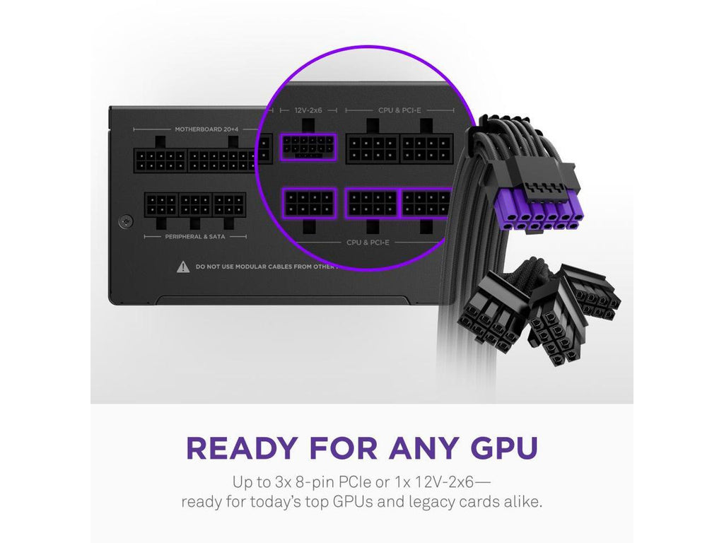 NZXT C850 Gold Core 80Plus Gold Fully-modular ATX 3.1 Power Supply, US ...