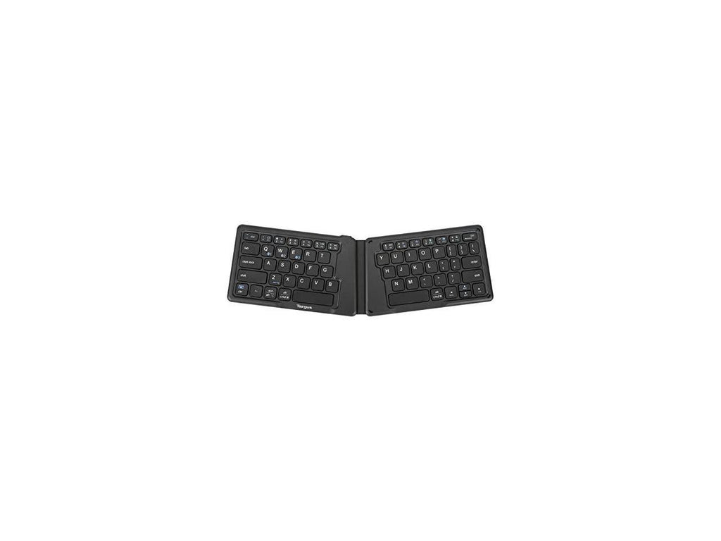 Targus Ergonomic Foldable Bluetooth Antimicrobial Keyboard Black AKF00 ...