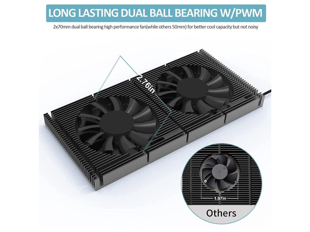 PANO-MOUNTS GPU Backplate Memory Radiator Aluminum Heatsink Cooler wit ...
