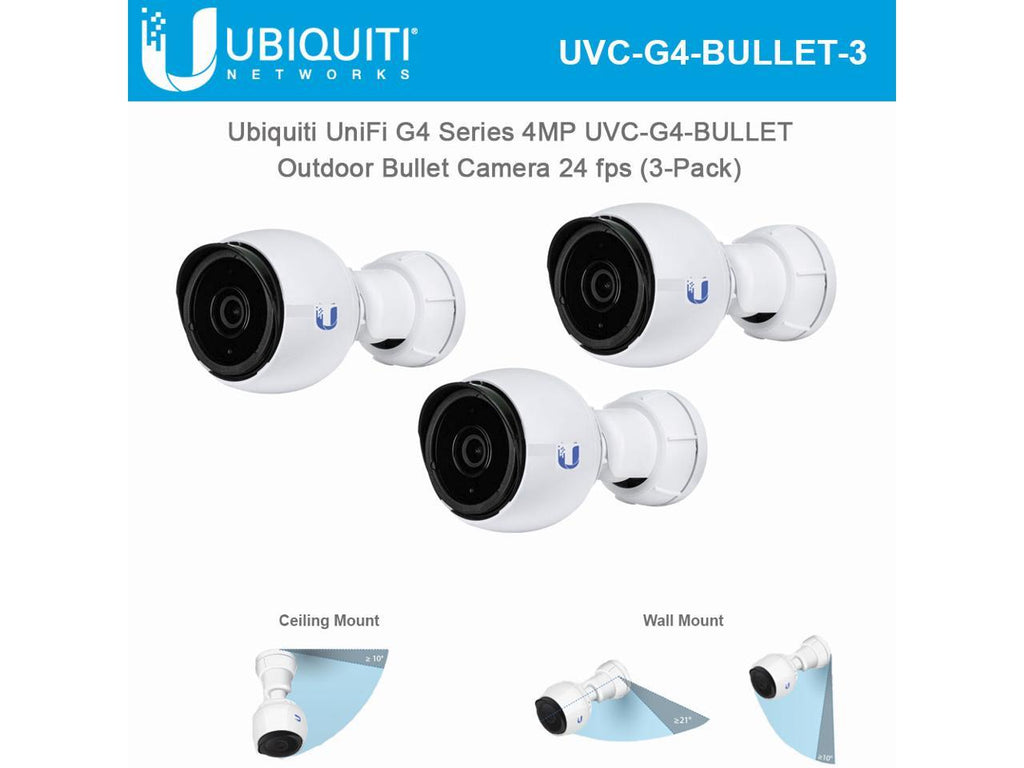 Ubiquiti Networks UniFi G4 Series UVC-G4-BULLET 4MP Outdoor Bullet Cam ...
