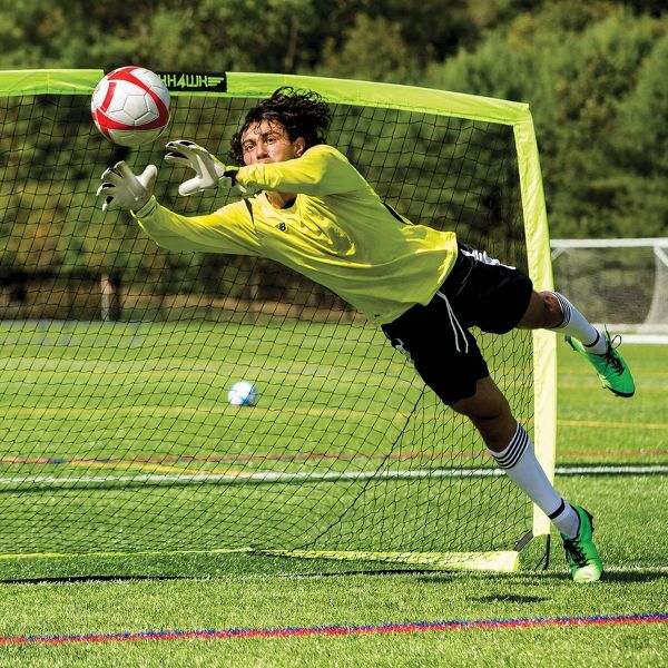 FRANKLIN SPORTS BLACKHAWK 6'6"X3'3" POP-UP SOCCER GOAL: FIBERGLASS - Y ...
