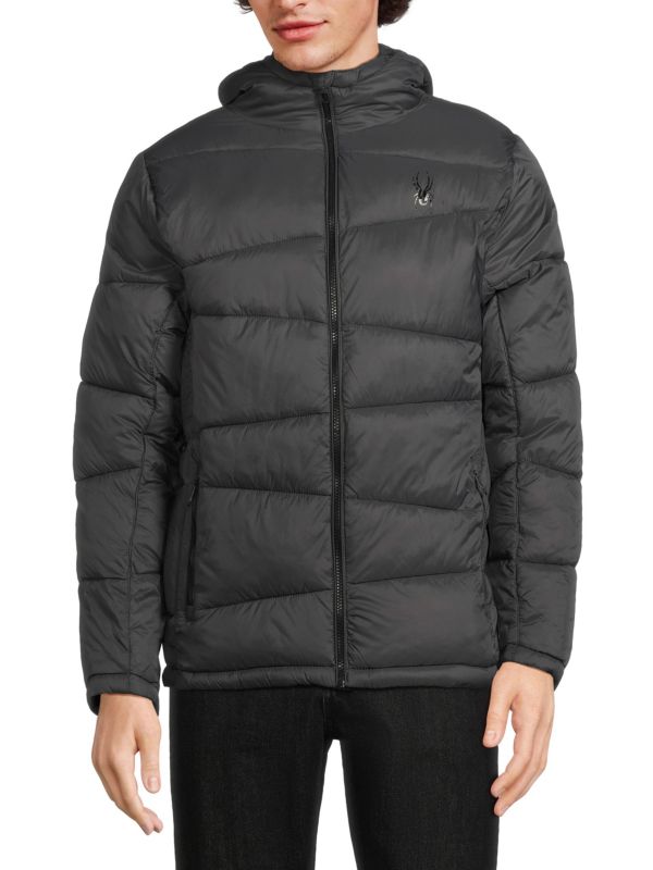 SPYDER MEN'S NEXUS PUFFER JACKET - EXTRA LARGE - GRAY - SPFGM083 - Bra ...