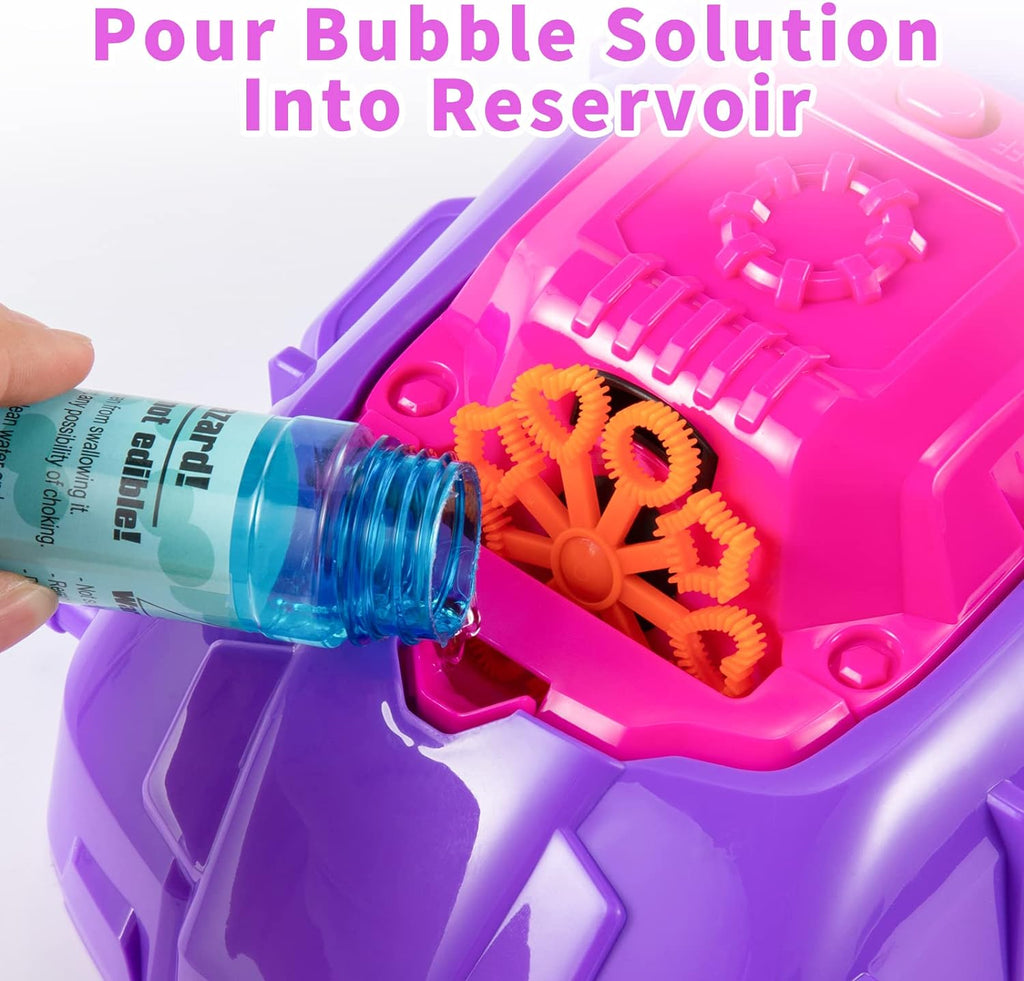 TEMI Pink and Purple Bubble Lawn Mower - Blue - Like New – Retailking.com