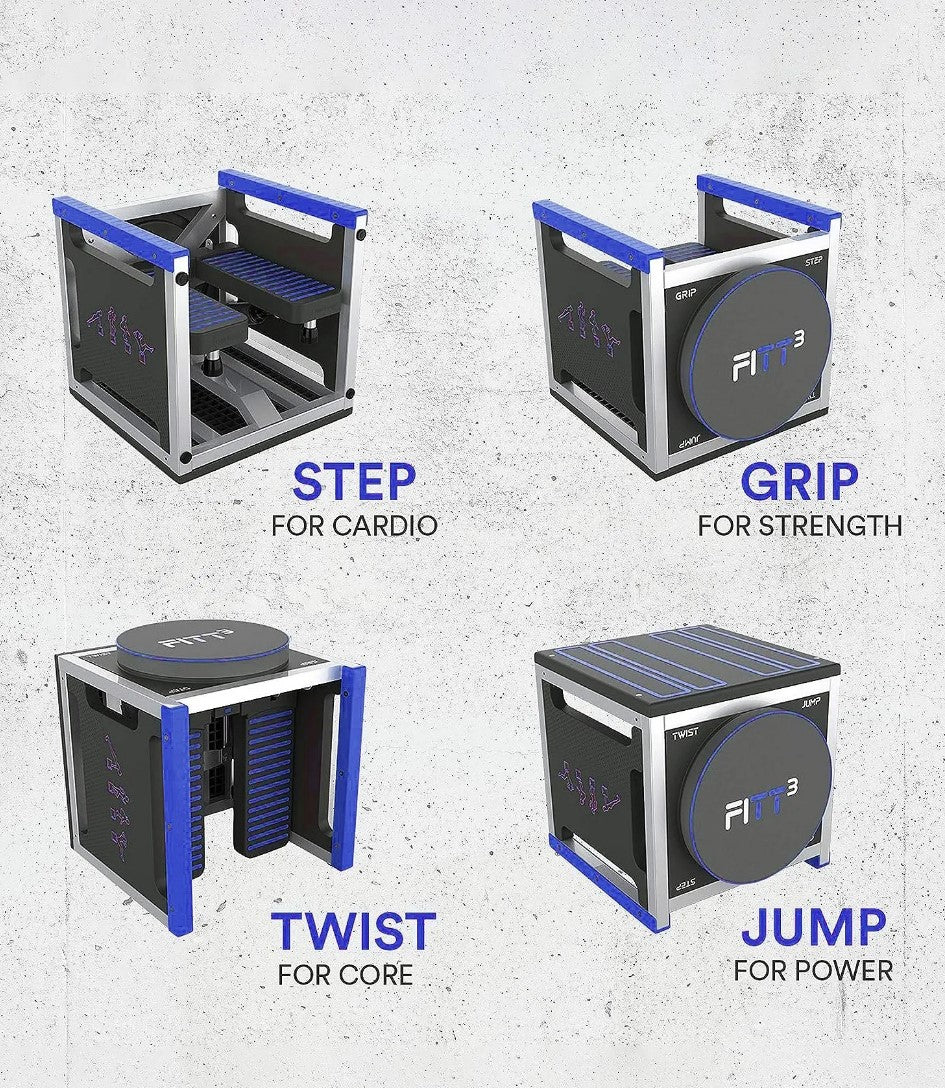 New Image FITT Cube Compact Multi-Gym - Blue - Like New – Retailking.com