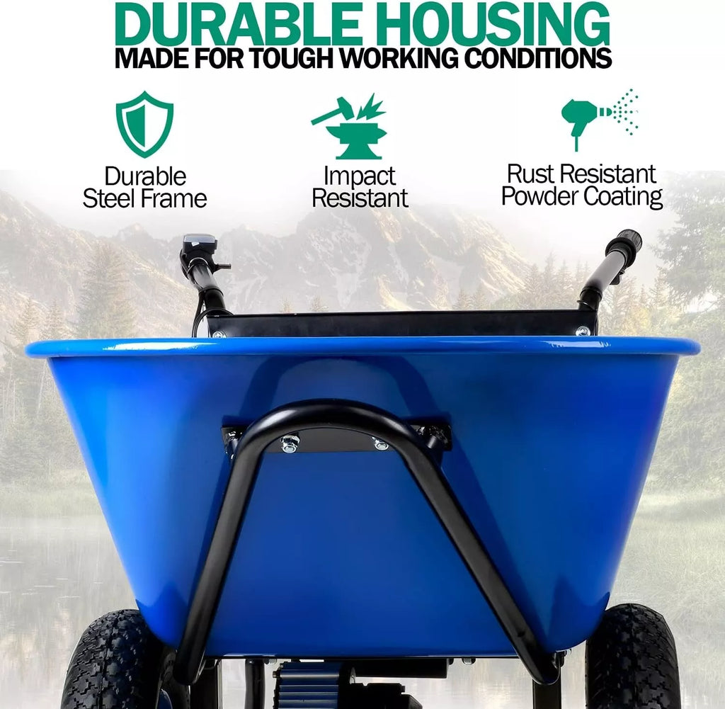 LANDWORKS WHEELBARROW UTILITY CART ELECTRIC POWERED 24V DC 180W 330LBS ...
