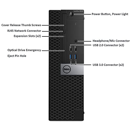 DELL OPTIPLEX 3040 SMALL FORM FACTOR I5-6500 16GB 256GB SSD - BLACK ...