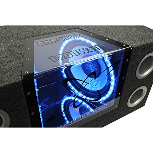 PYRAMID 12'' POWERED SUBWOOFER SPEAKER - SUB WOOFER CAR AUDIO - BLACK ...