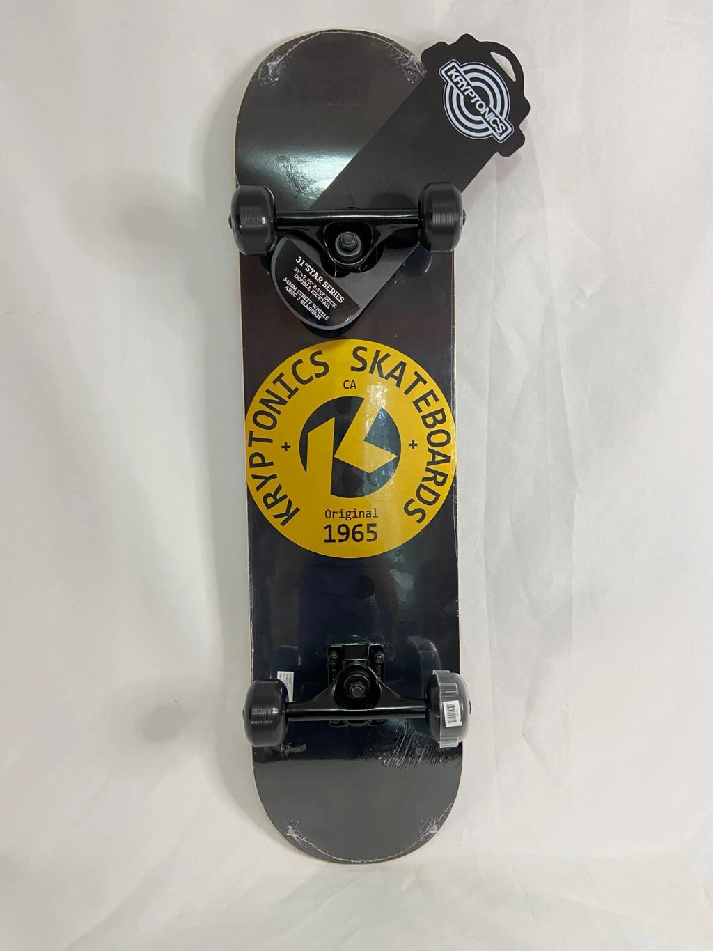 KRYPTONICS SKATEBOARD 31" STAR SERIES 8 PLY DOUBLE KICKTAIL DECK TRUCK ...