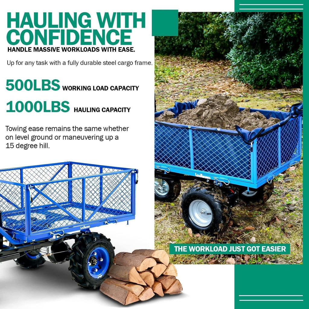 Landworks 48V 2Ah Self-Propelled Electric Utility Wagon - Effortlessly ...